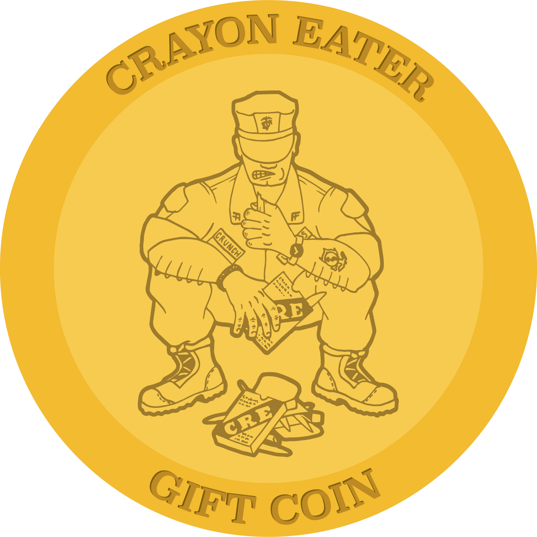 CRAYON EATER™ GIFT COIN – MilTreats Inc